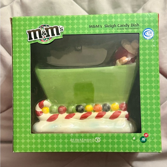 Department 56 | Holiday | New Department 56 Mms Sleigh Candy Dish ...